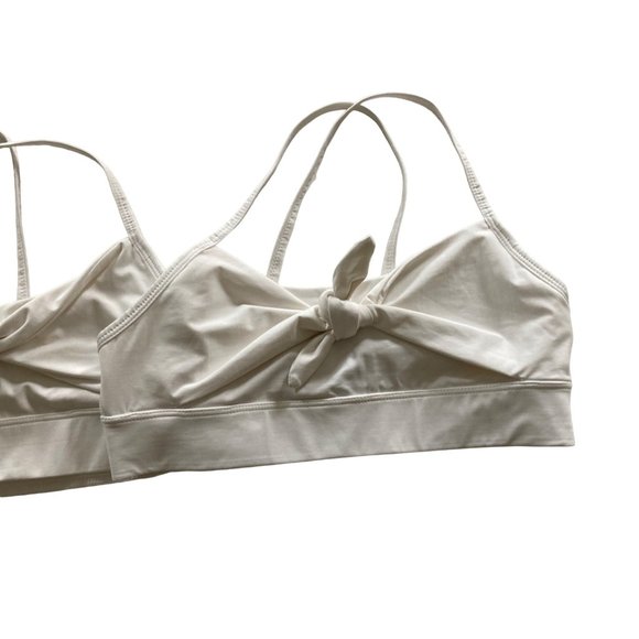 Alala | Tops | Nwt Alala Adult Women Tied Bow Bra Sport White Varies ...